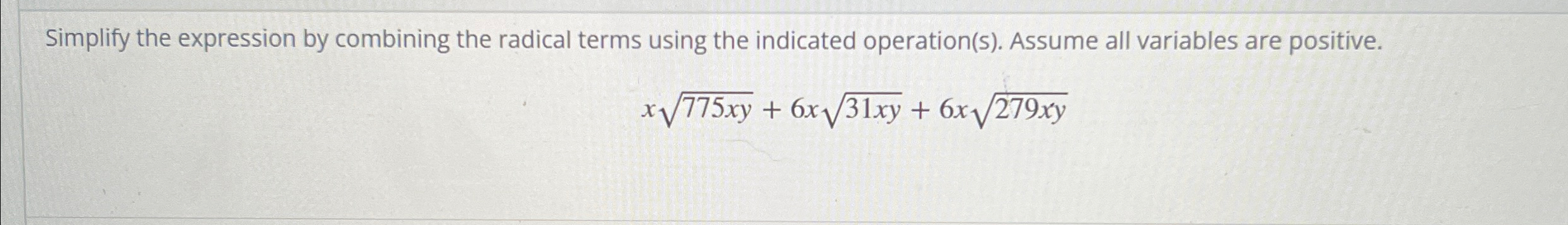 Solved Simplify the expression by combining the radical | Chegg.com