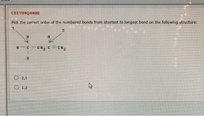 Solved 20170424400 Pick the correct order of the numbered | Chegg.com