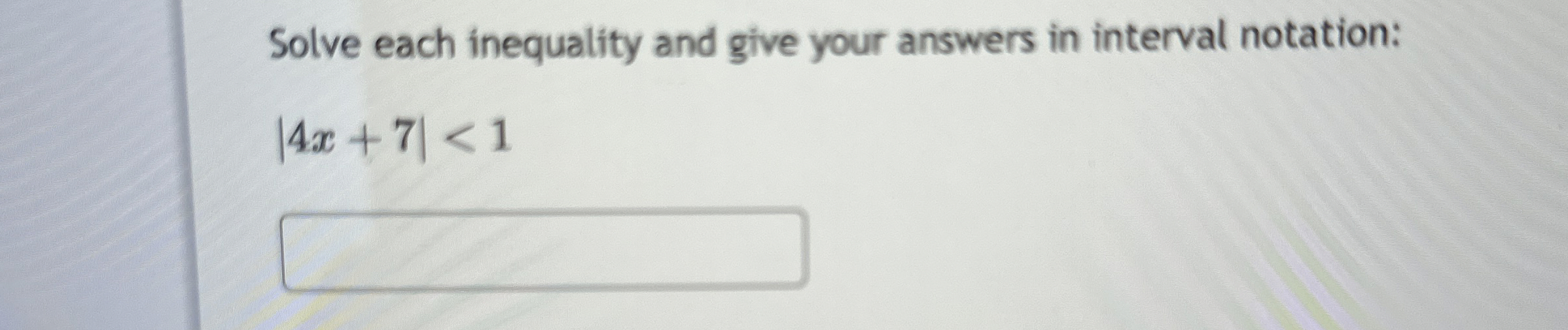 Solved Solve each inequality and give your answers in | Chegg.com