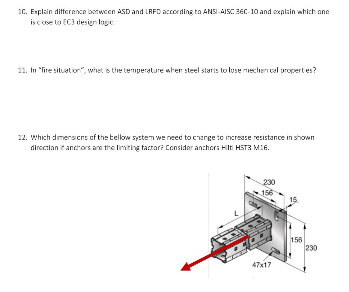 Solved 10. Explain difference between ASD and LRFD according | Chegg.com