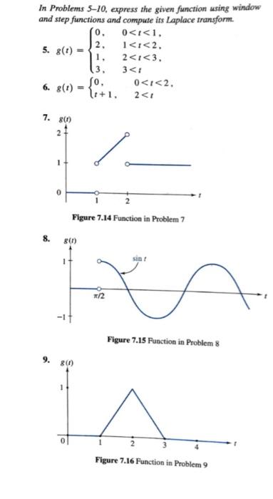 Solved In Problems 5-10, express the given function using | Chegg.com