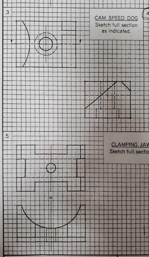 Solved #3. draw the full front section? #5. draw the full | Chegg.com