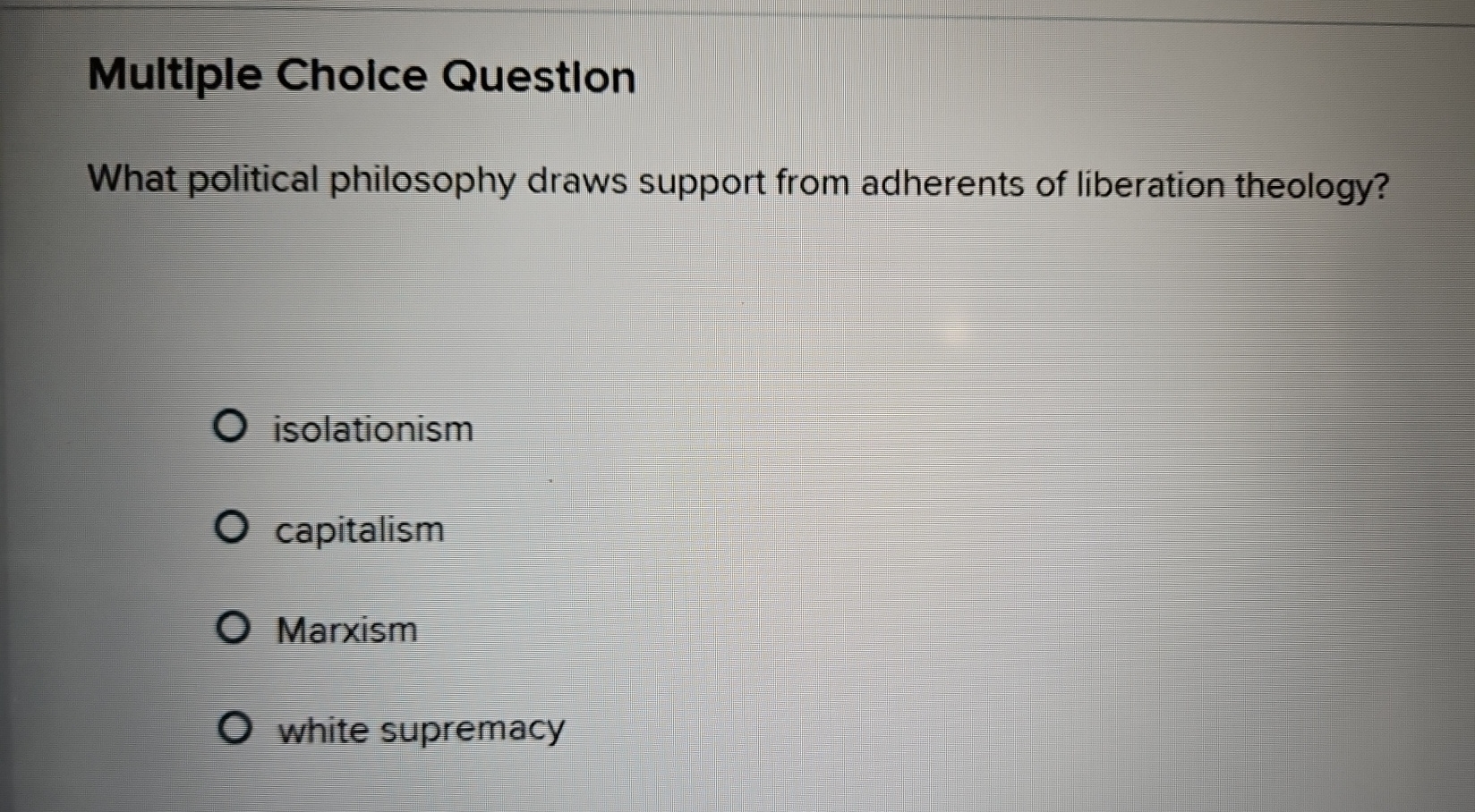 Solved Multiple Cholce QuestionWhat political philosophy | Chegg.com