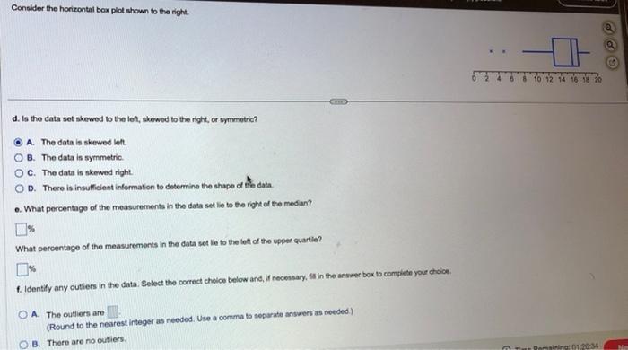 Solved Consider the horizontal box plot shown to the | Chegg.com