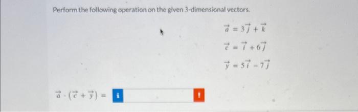 Solved Perform the following operation on the given | Chegg.com