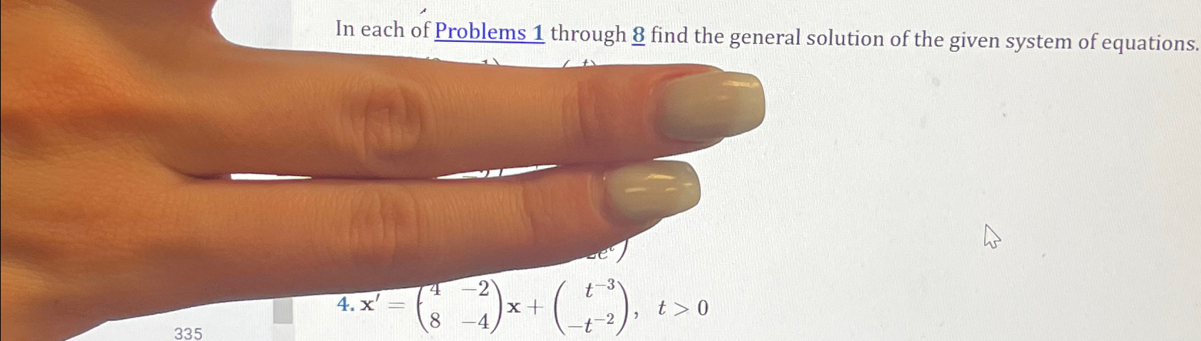 Solved In each of Problems 1 ﻿through 8? ﻿find the general | Chegg.com