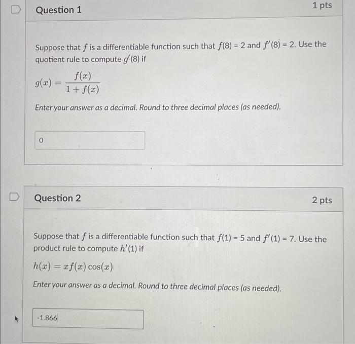 Solved Suppose that f is a differentiable function such that | Chegg.com