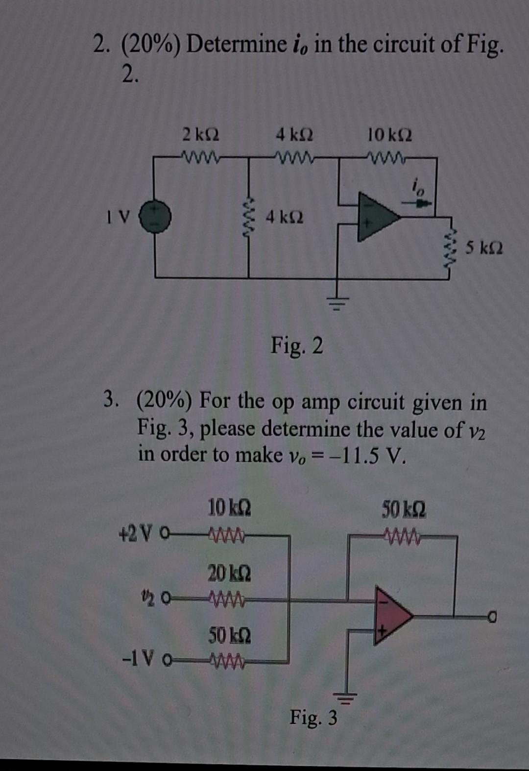 Solved 2. Determine i0 jn the circuit of Fig.2. 3. Dorbthe | Chegg.com