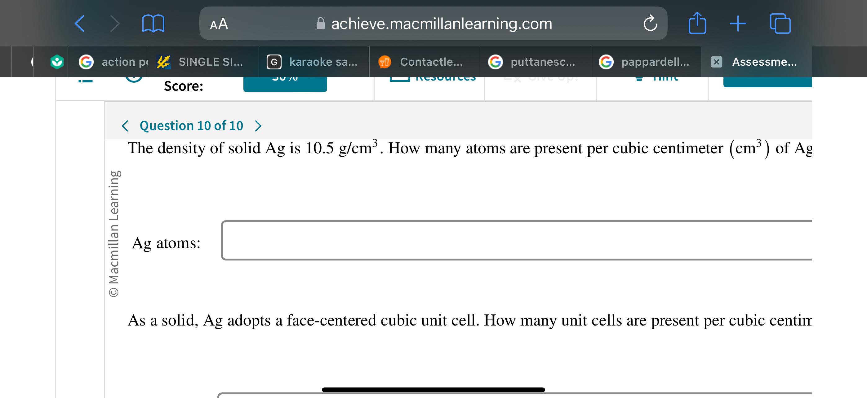 Solved AA\\n\\nachieve.macmillanlearning.com\\naction | Chegg.com