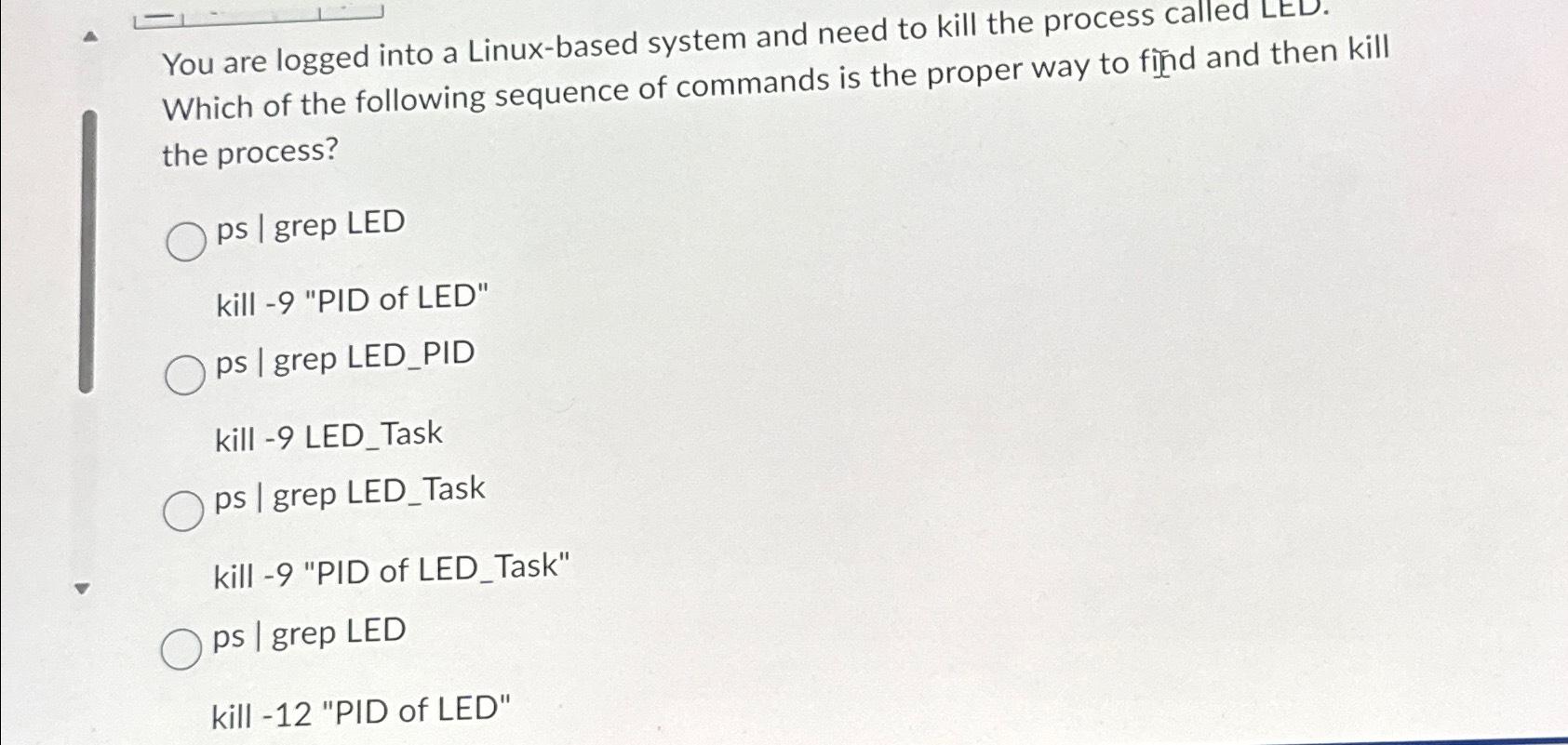 Solved You are logged into a Linux-based system and need to | Chegg.com
