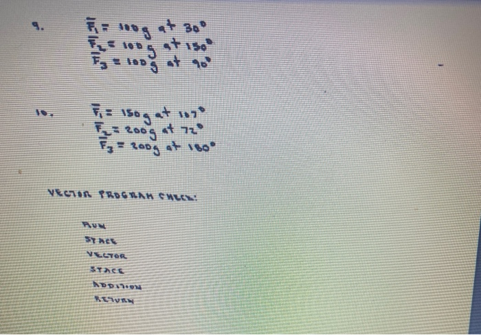 Solved Title: Vector Sumi Purpose: To mathematically | Chegg.com