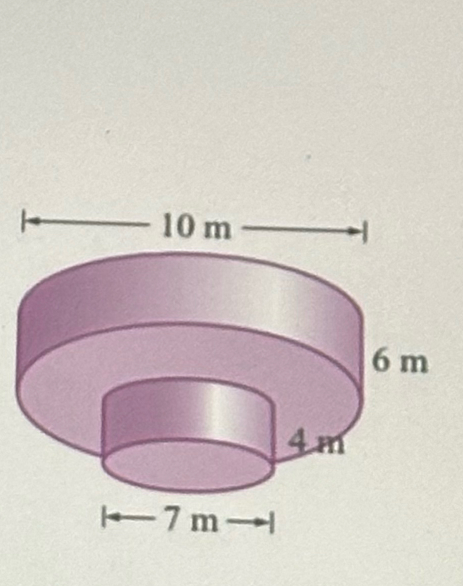 Solved Find VOLUME Of composite figure. Round to the nearest | Chegg.com