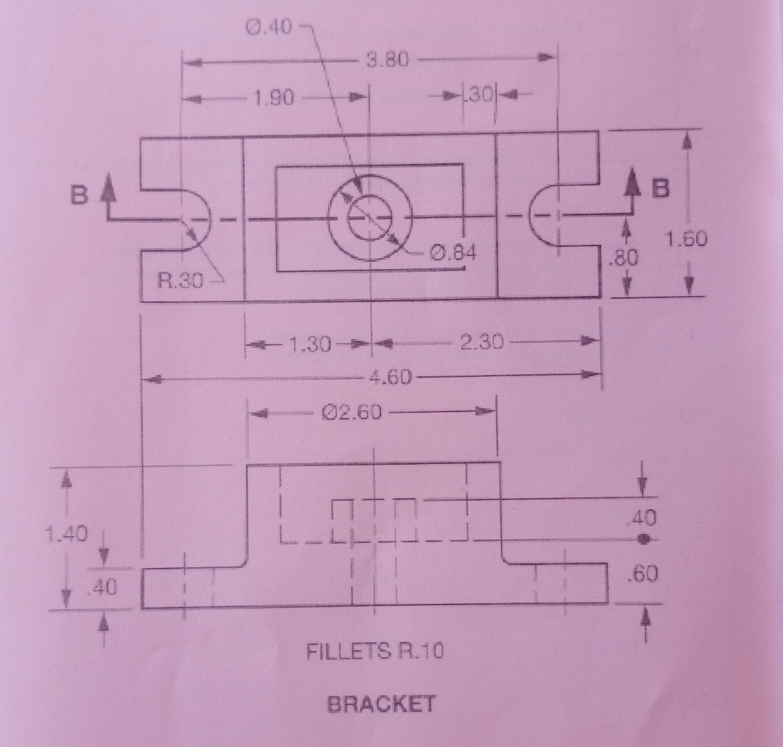 Solved The units are in inches. Convert inches to mm | Chegg.com