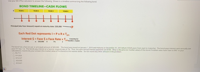 Solved Use your BA II Plus calculator to answer the | Chegg.com