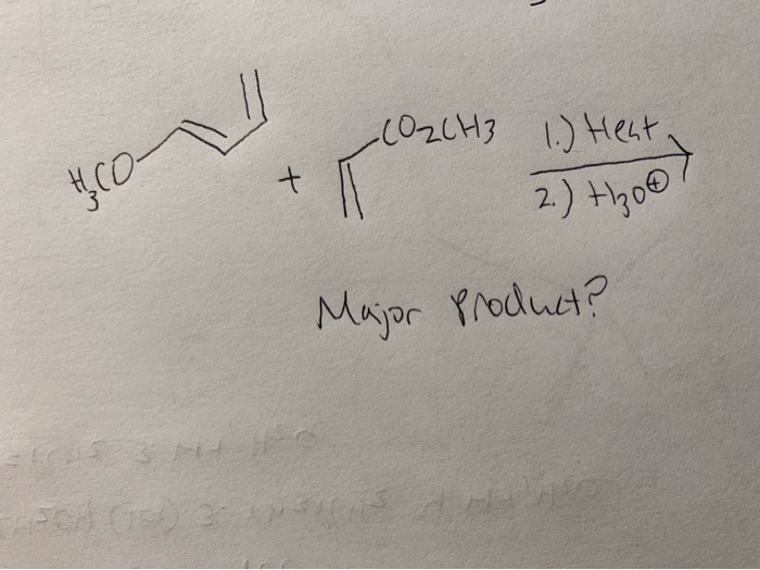 Solved you presentation (O2CH3 1.) Hest 2.) +20€? Major | Chegg.com