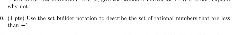 Solved why not.0. (4 ﻿pts) ﻿Use the set builder notation to | Chegg.com