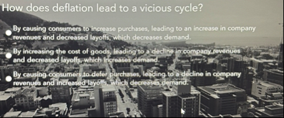 Solved How does deflation lead to a vicious cycle?By causing | Chegg.com