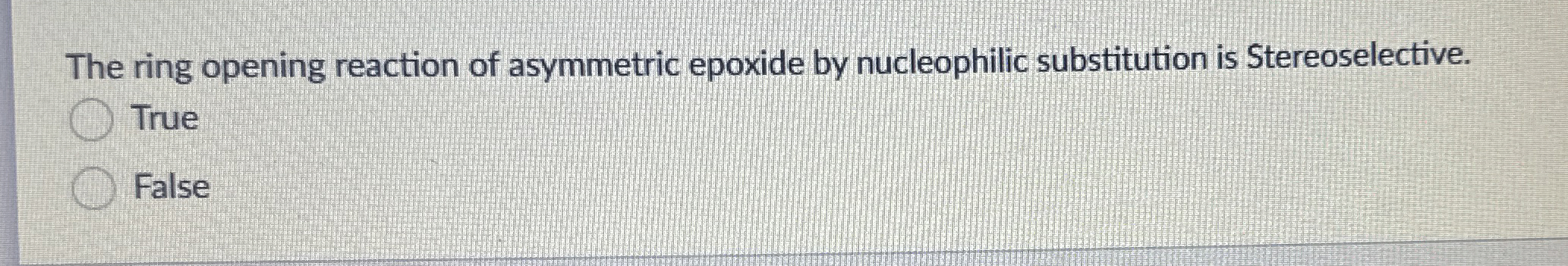 Solved The ring opening reaction of asymmetric epoxide by | Chegg.com