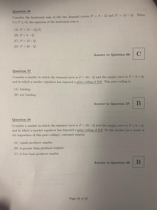 Solved Question 36 Consider the horizontal sum of the two | Chegg.com