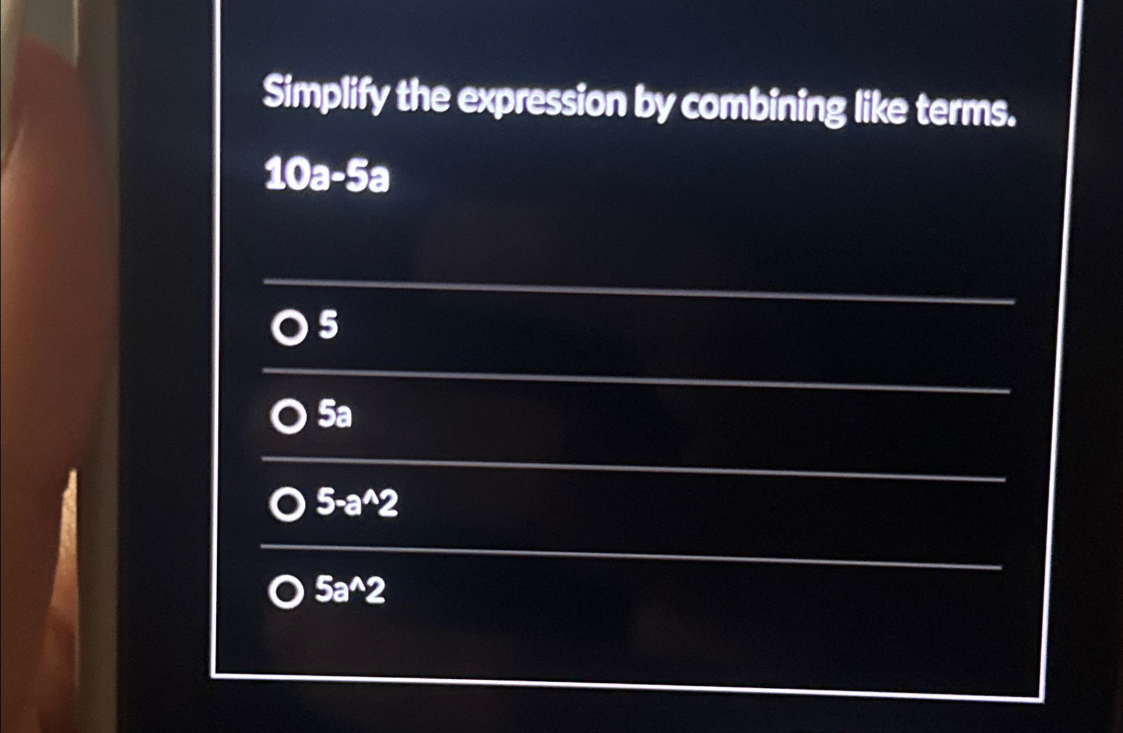Solved Simplify the expression by combining like terms. | Chegg.com