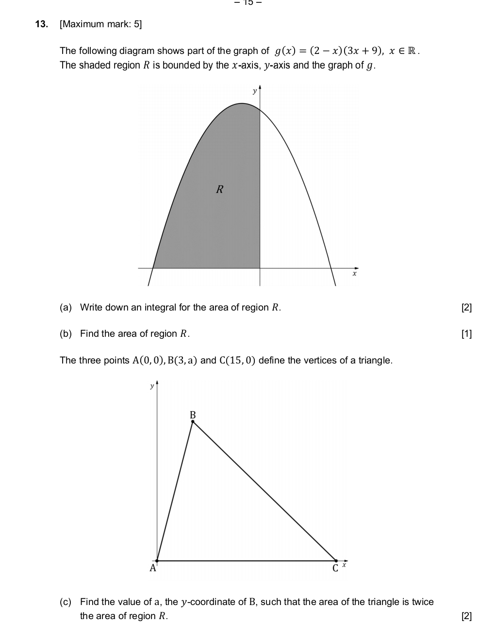 Solved [Maximum mark: 5]The following diagram shows part of | Chegg.com