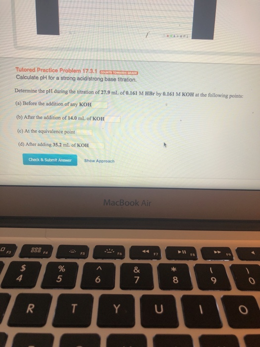 Solved Tutored Practice Problem 17.3.1 como Calculate pH for | Chegg.com