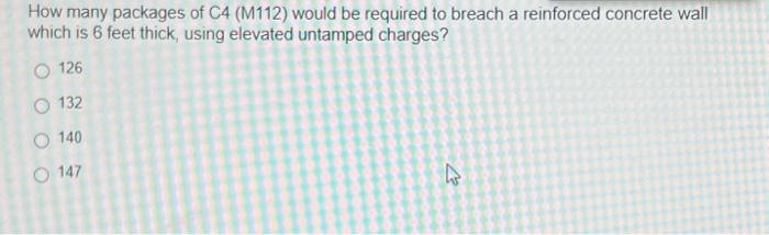 Solved How many packages of C4 (M112) would be required to | Chegg.com