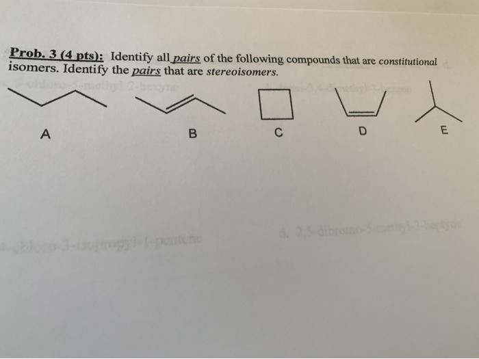 Solved (b). Draw two cyclic geometric isomers of C3H70. Name | Chegg.com