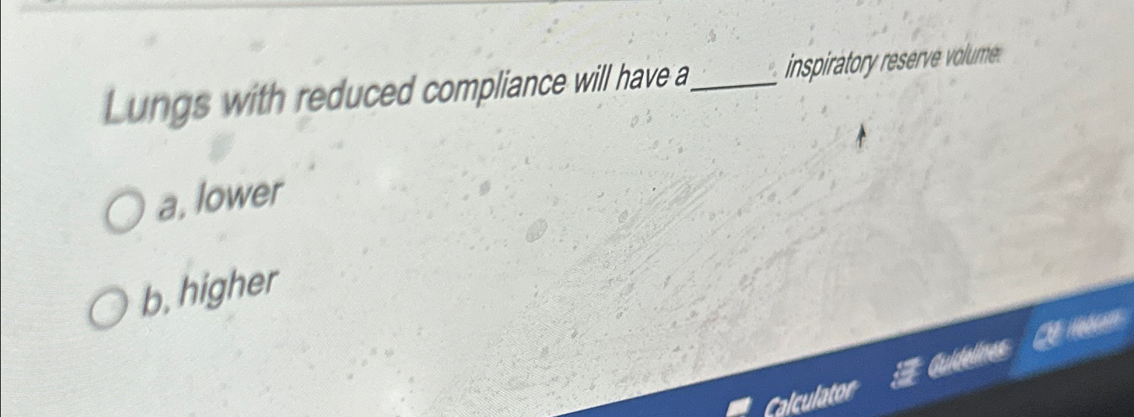 Solved Lungs with reduced compliance will have a | Chegg.com