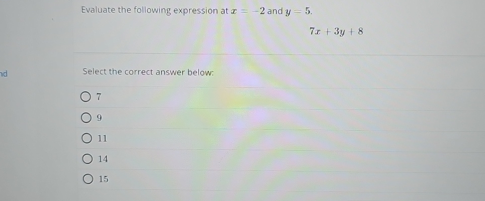 Solved Evaluate the following expression at x=-2 ﻿and | Chegg.com