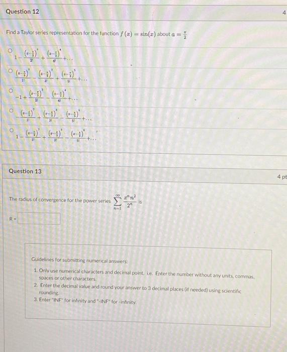 Solved Find a Taylor series representation for the function | Chegg.com