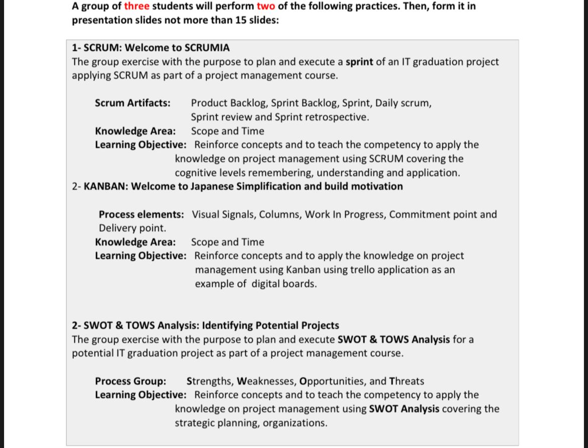 Solved A group of three students will perform two of the | Chegg.com