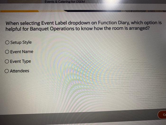 From Manage Events, which option would be selected to | Chegg.com