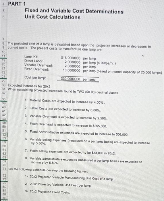 PART 2 . Cost Volume Relationships - Profit Planning | Chegg.com