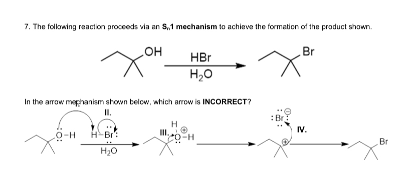 Solved The following reaction proceeds via an Sn1 ﻿mechanism | Chegg.com