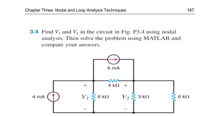 Solved Chapter Three: Nodal and Loop Analysis Techniques 167 | Chegg.com