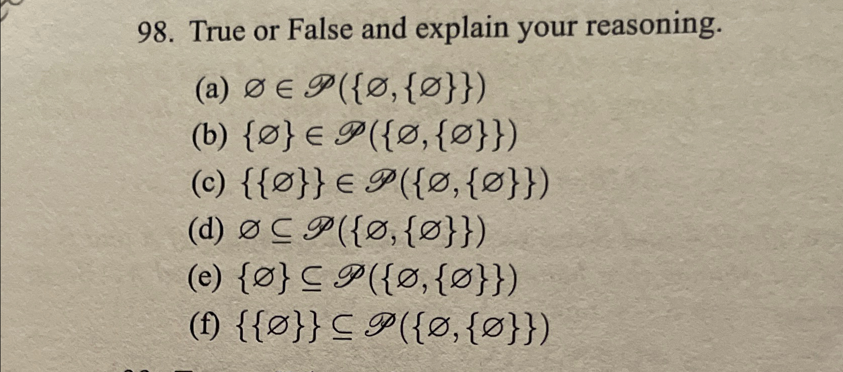 Solved True or False and explain your reasoning.(a) ﻿(b) | Chegg.com