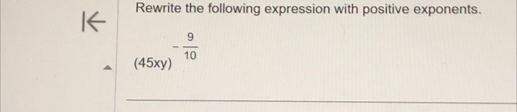 Solved Rewrite the following expression with positive | Chegg.com