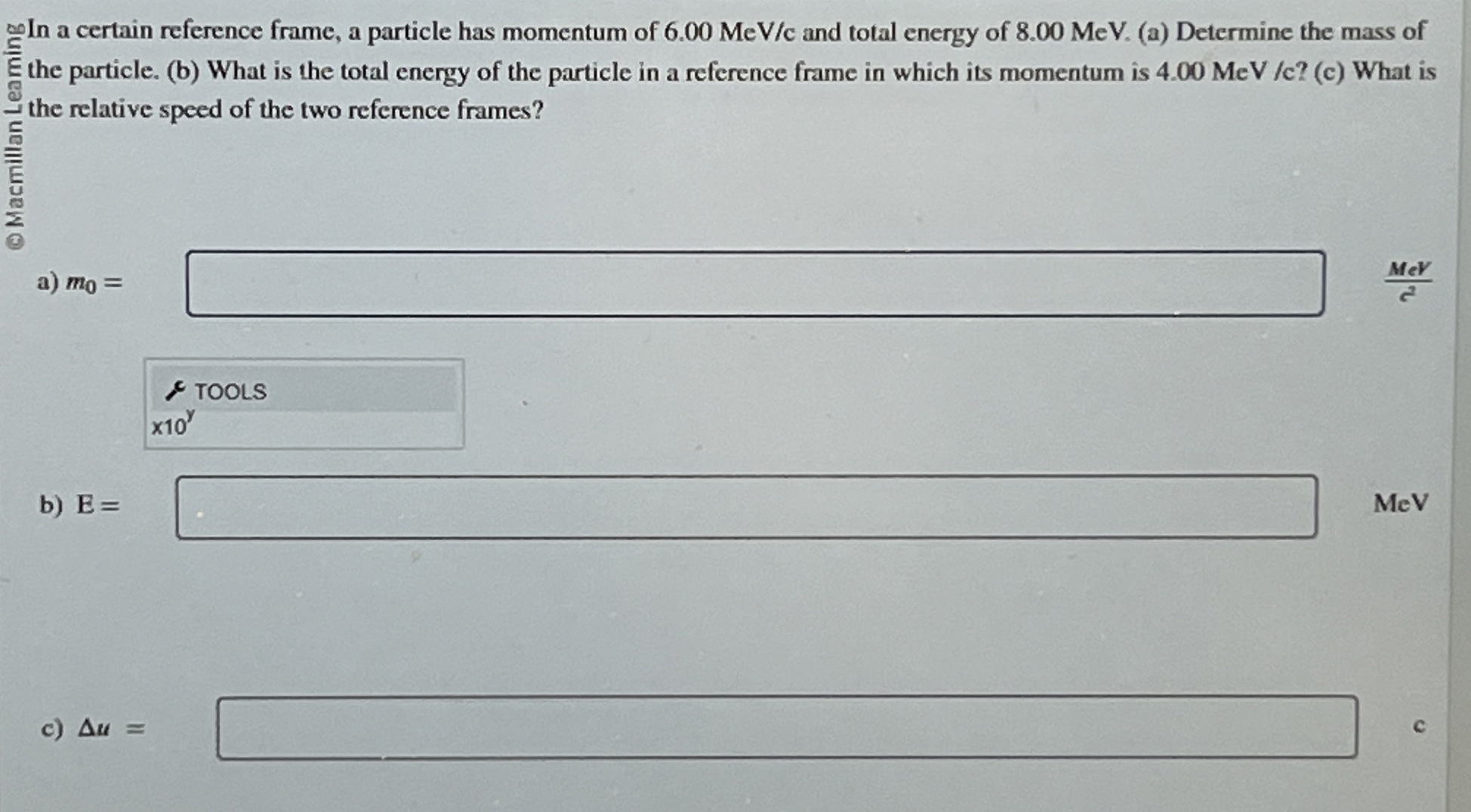 Solved In a certain reference frame, a particle has momentum | Chegg.com