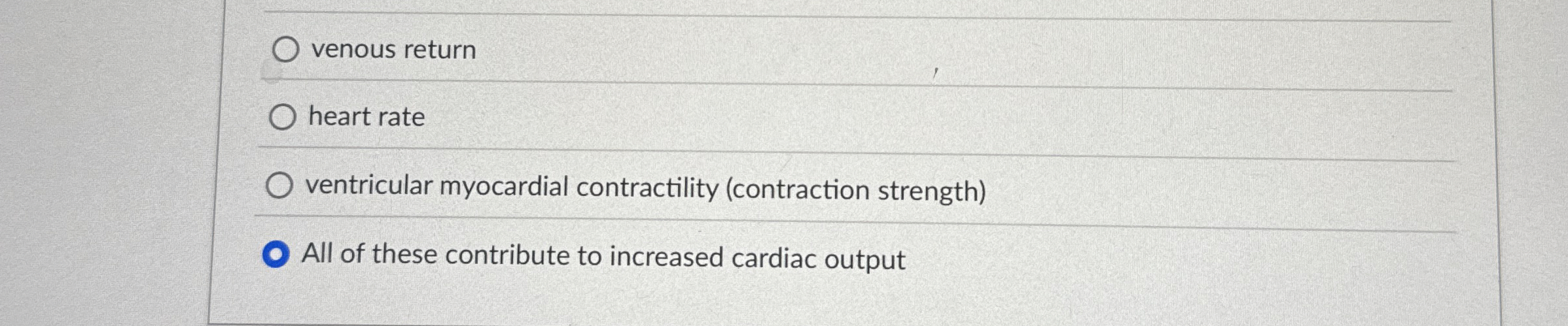 Solved venous returnheart rateventricular myocardial | Chegg.com