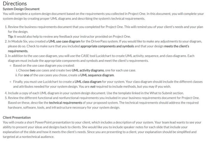 Solved [List at least two functional requirements and two | Chegg.com