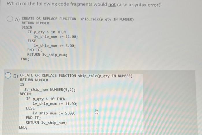 Solved Based on the following procedure, could the program | Chegg.com