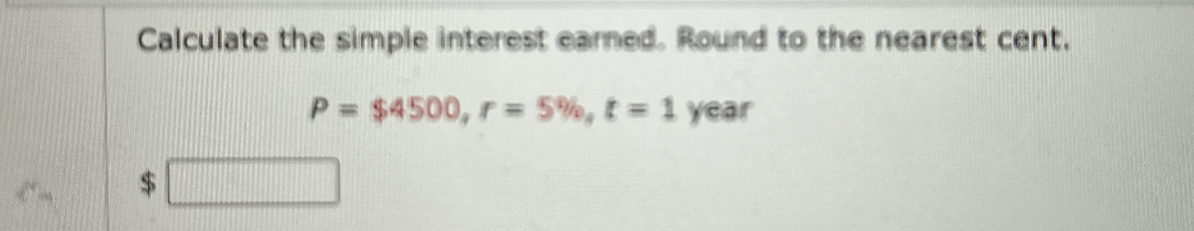 Solved Calculate the simple interest earned. Round to the | Chegg.com