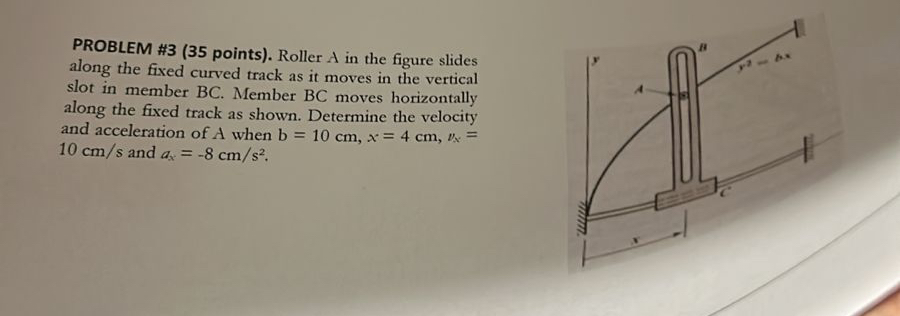 Solved PROBLEM #3 ( 35 ﻿points). ﻿Roller A ﻿in the figure | Chegg.com