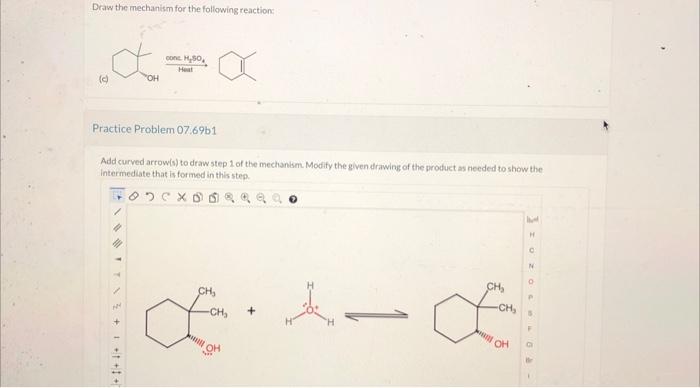Solved Draw the mechanism for the following reaction: | Chegg.com