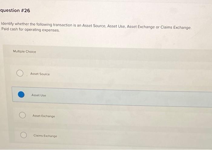 Solved question #26 Identify whether the following | Chegg.com