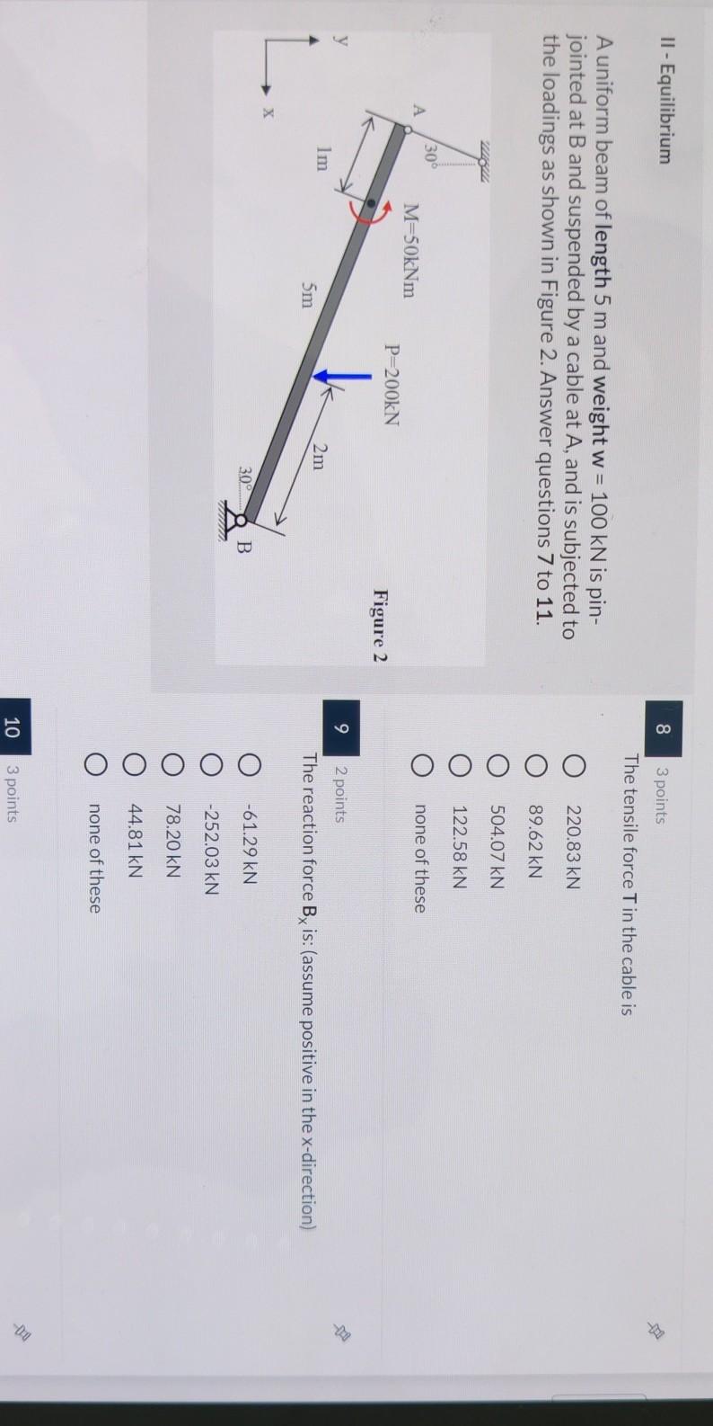 Solved 1 - 2D Force-Couple systems 1 2 points The vector | Chegg.com
