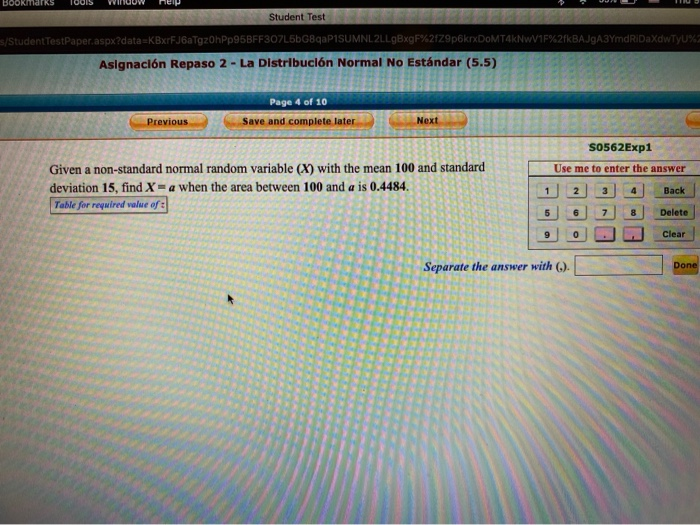 Solved given a non-standard normal random variable (x) with | Chegg.com