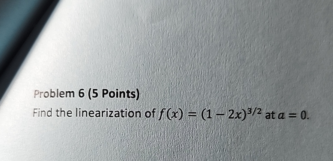 Solved Problem 6 ( 5 Points)Find the linearization of | Chegg.com Solved Problem 6 ( 5 Points)Find the linearization of | Chegg.com