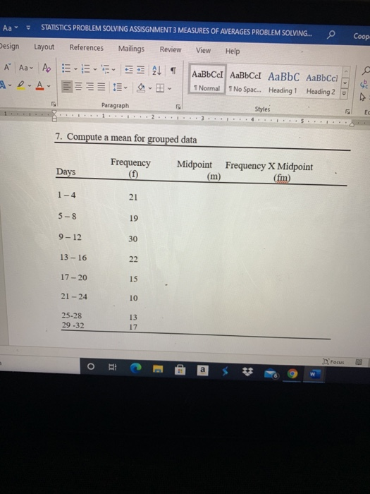 Solved 3. Calculate the Model for Categorical Data Table 1. | Chegg.com